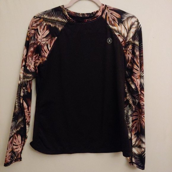 Hurley | Swim | Hurley Med Athleisure Swim Shirt Long Sleeve Tropical ...